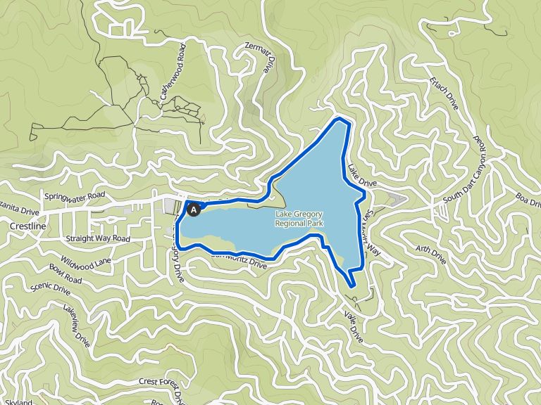 Lake Gregory loop via the Lake Gregory Trail — San Bernardino National Forest | hike | Komoot
